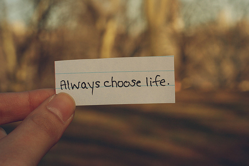 Choosing Life – Words, Nevertheless